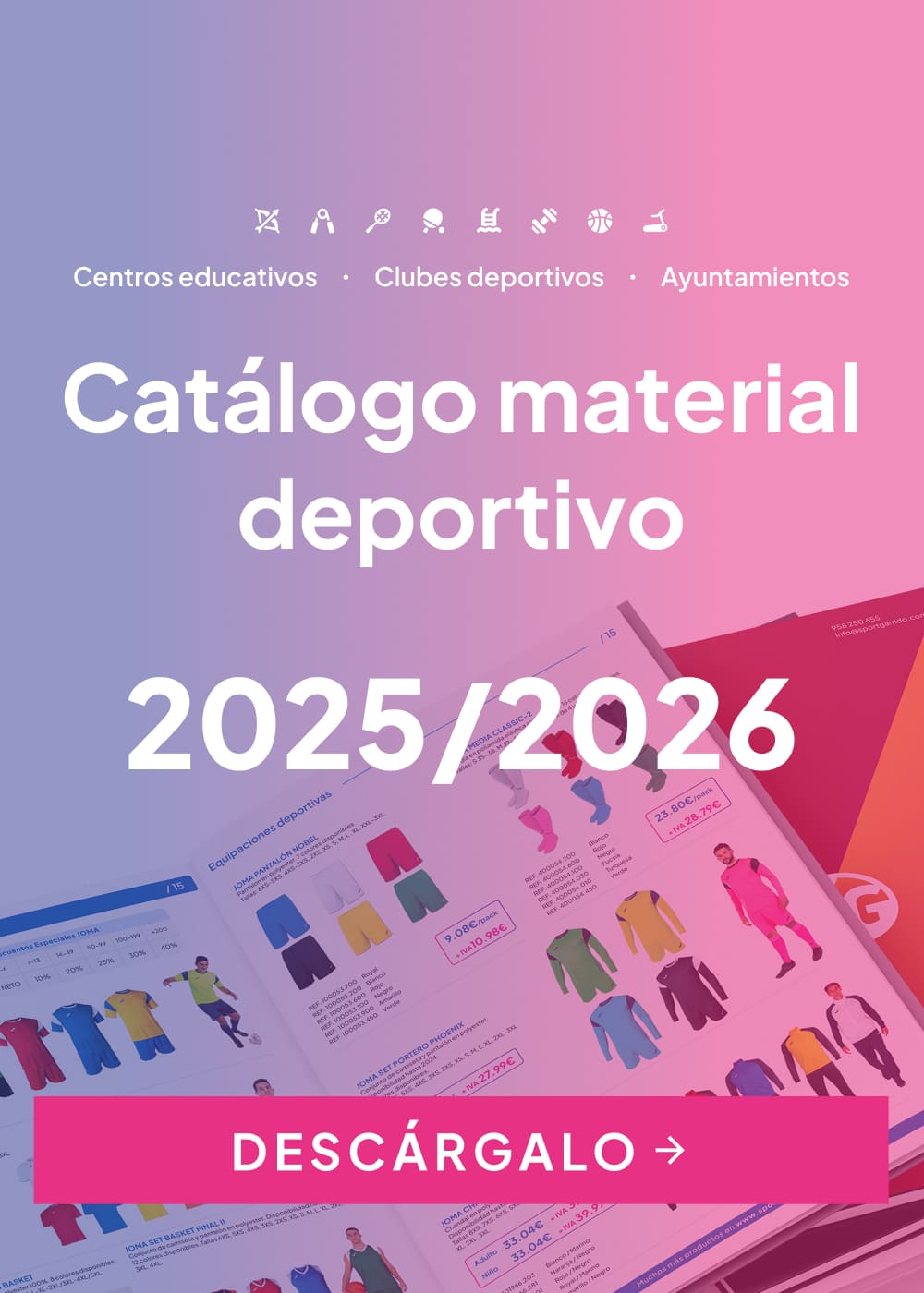 Material Deportivo - Educación Física para colegios y colectivos